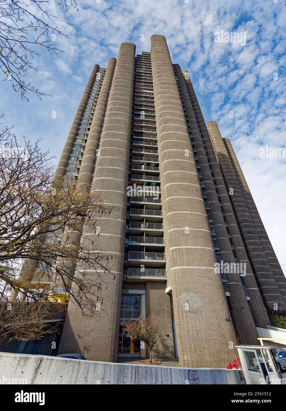 Tracey Towers are brutalist residential towers designed by Paul Rudolph ...