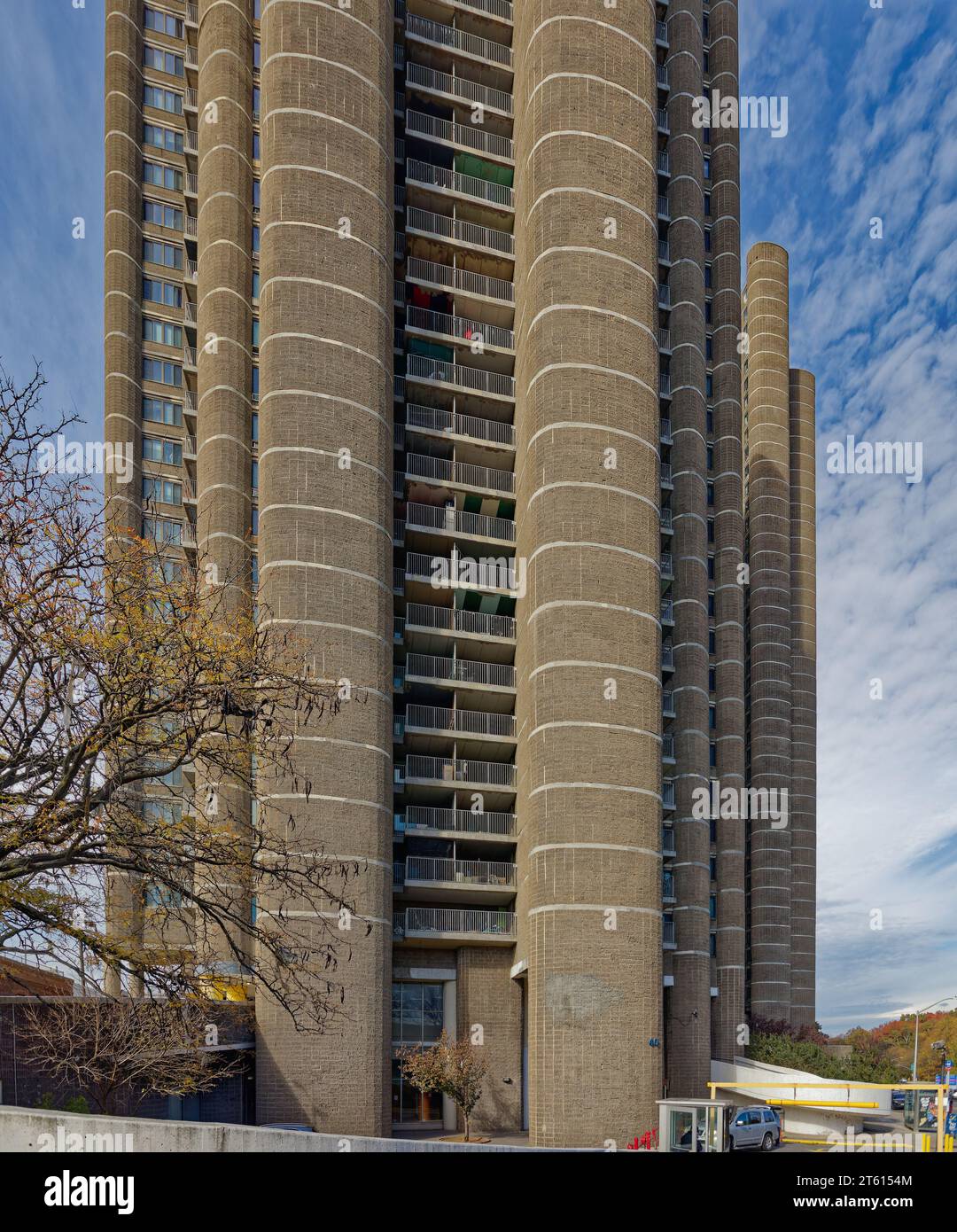 Tracey Towers are brutalist residential towers designed by Paul Rudolph ...