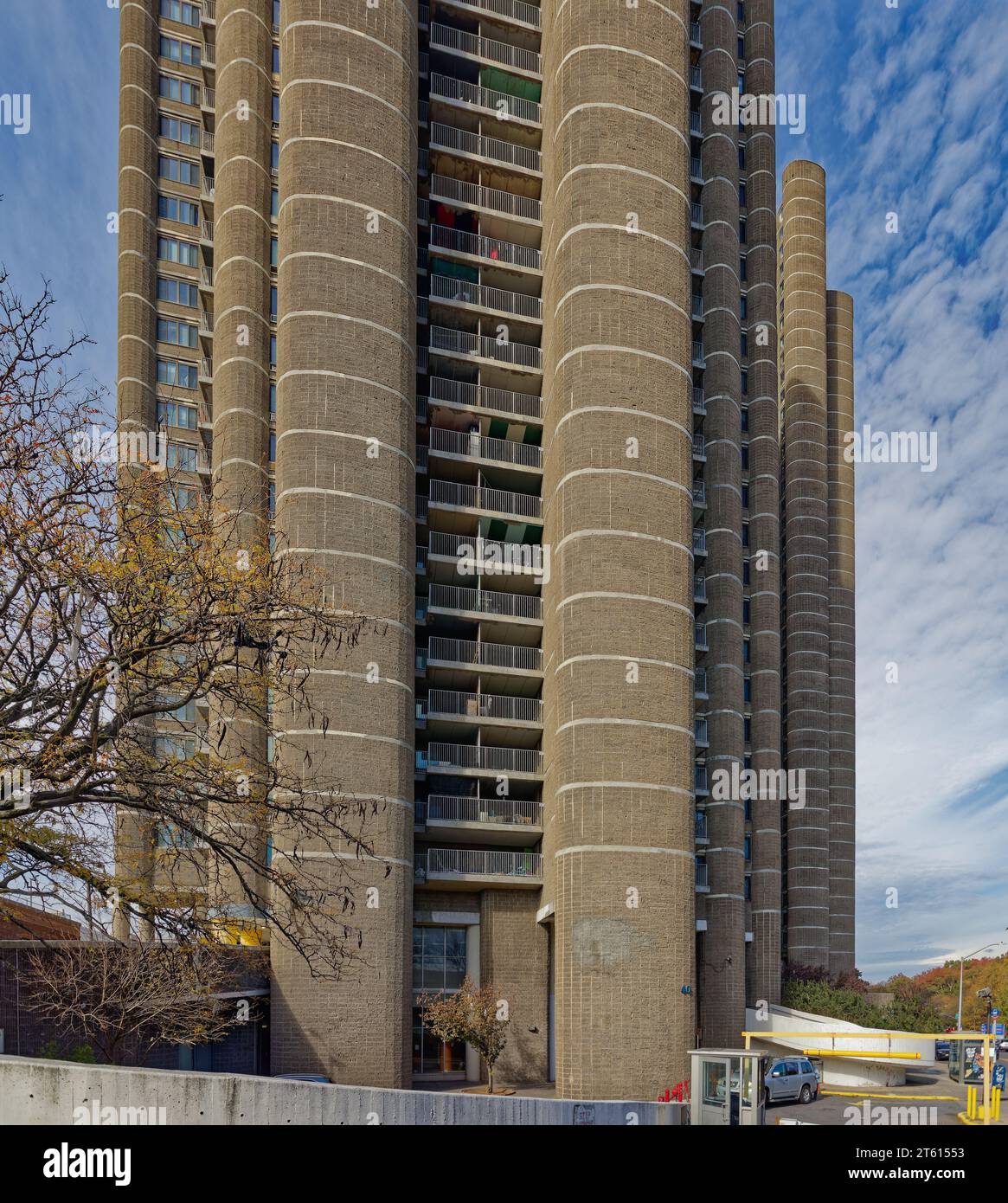Tracey Towers are brutalist residential towers designed by Paul Rudolph ...