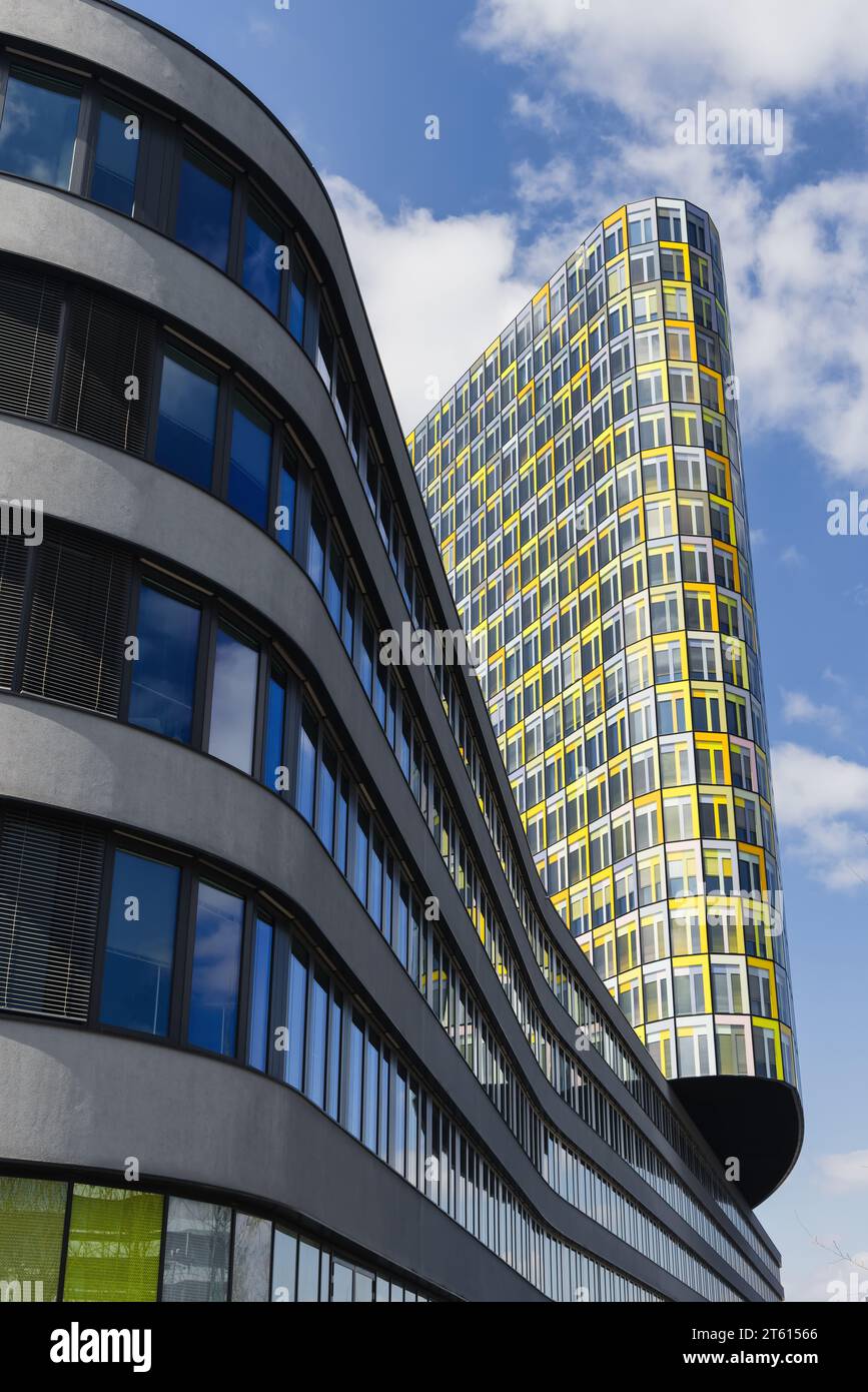 Munich, Germany - April 05, 2023: ADAC building in Munich. Object of ...