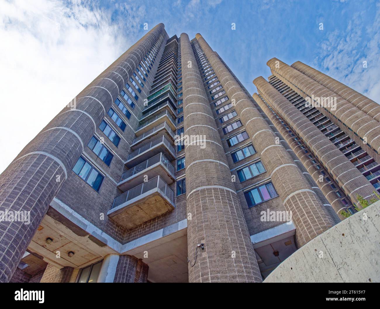 Tracey Towers are brutalist residential towers designed by Paul Rudolph ...