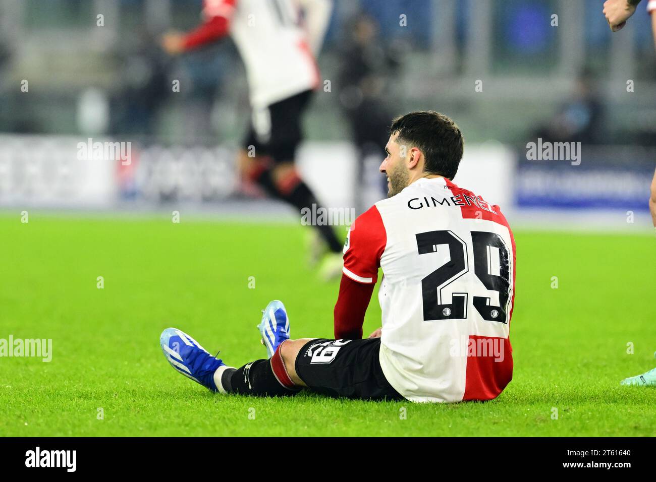 ROME - Santiago Gimenez of Feyenoord during the UEFA Champions League Group E match between SS ...