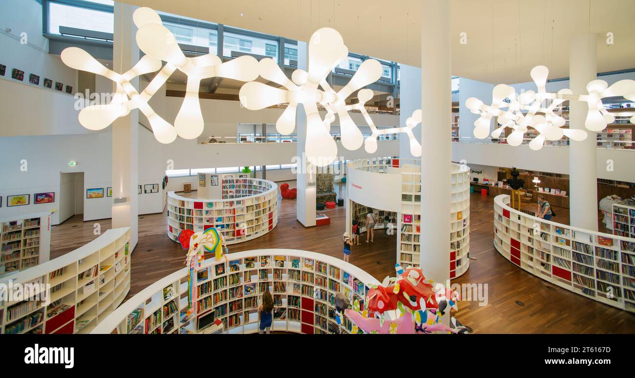 OBA Oosterdok, bibliotheek, Amsterdam central library, Netherlands ...