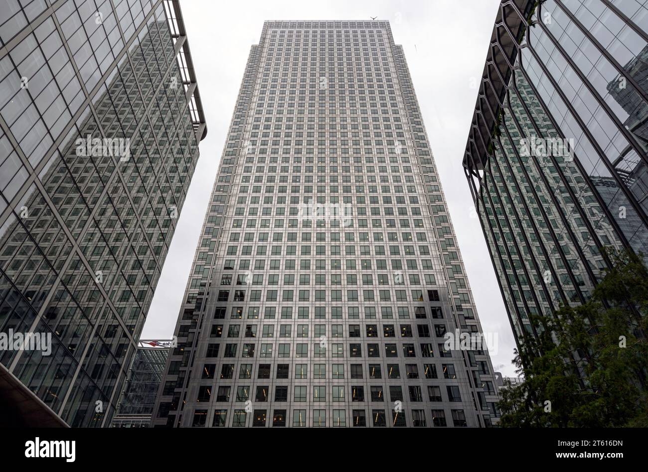 London, UK - Oct 16, 2023 - Looking Up perspective of modern ...