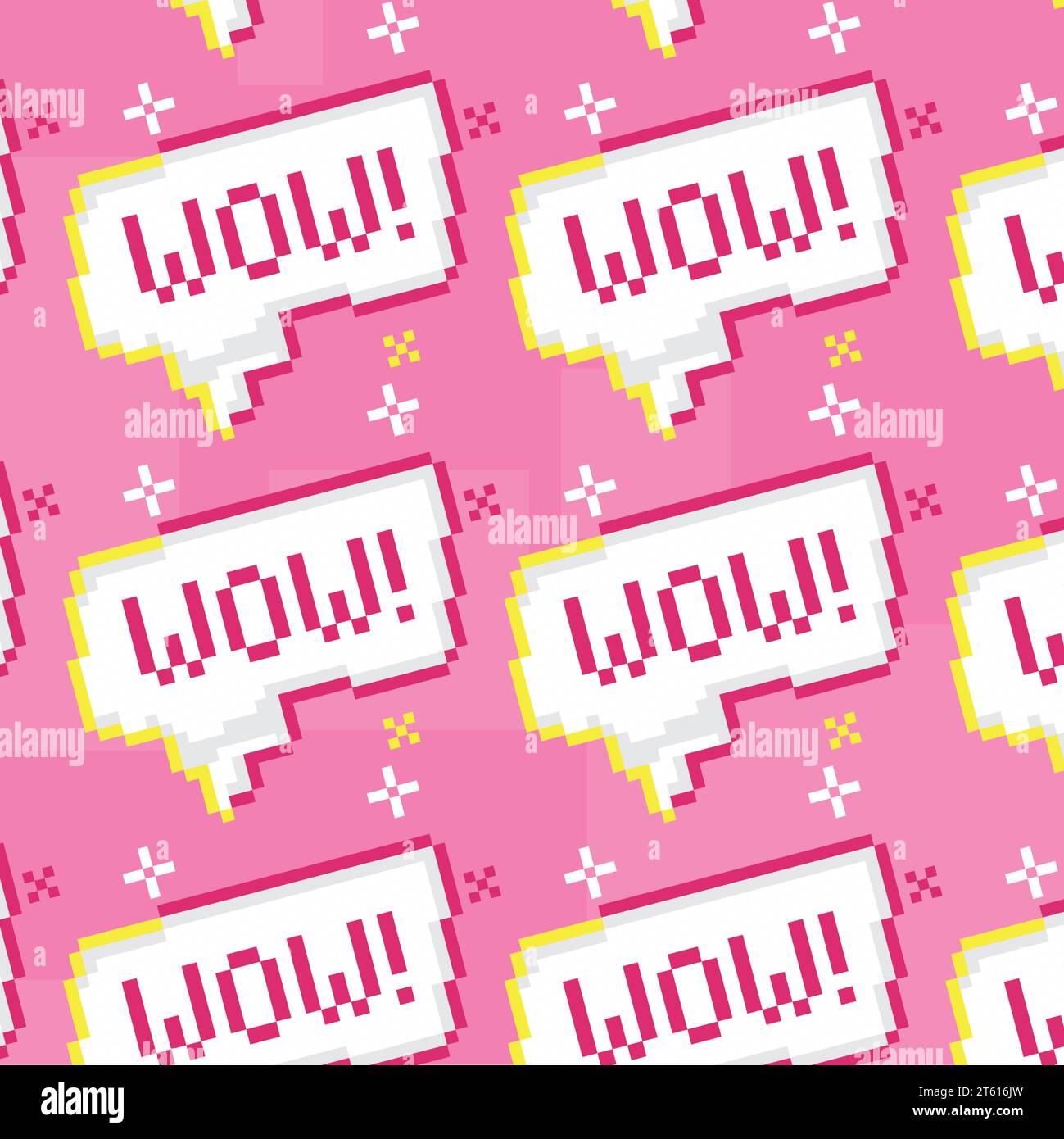 Pixel speech bubbles Cartoon expression pattern background Vector Stock ...