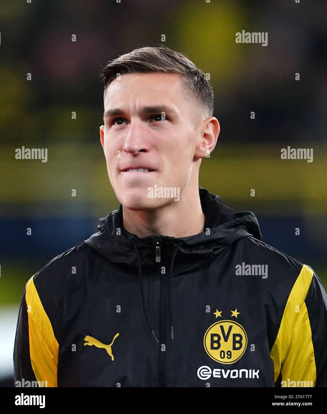 Borussia Dortmund's Nico Schlotterbeck ahead of the UEFA Champions ...