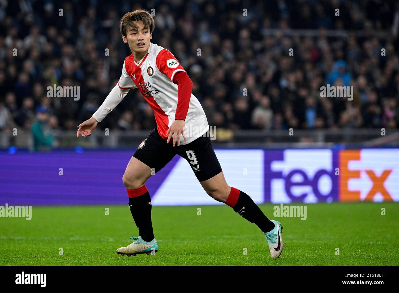 Rome, Italy. 07th Nov, 2023. Ayase Ueda of Feyenoord during the Champions League Group E ...