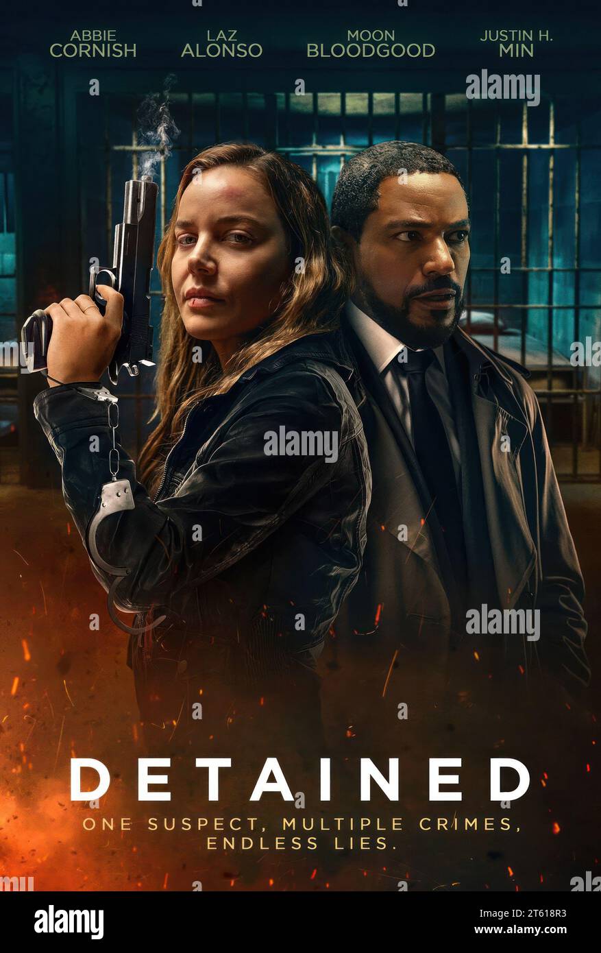 DETAINED, poster, from left: Abbie Cornish, Laz Alonso, 2023 ...