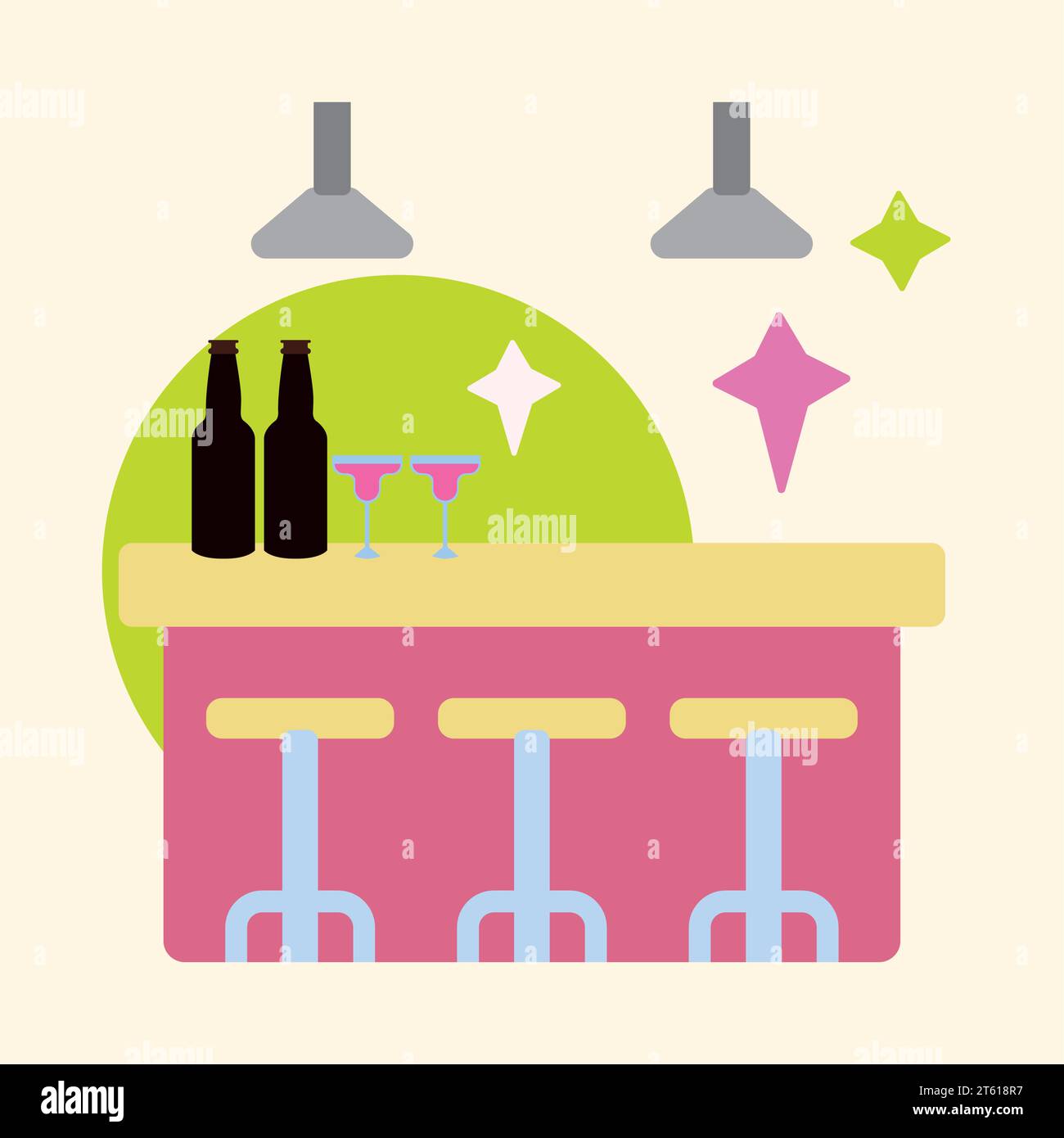 Isolated modern bar Night pub Vector Stock Vector Image & Art - Alamy