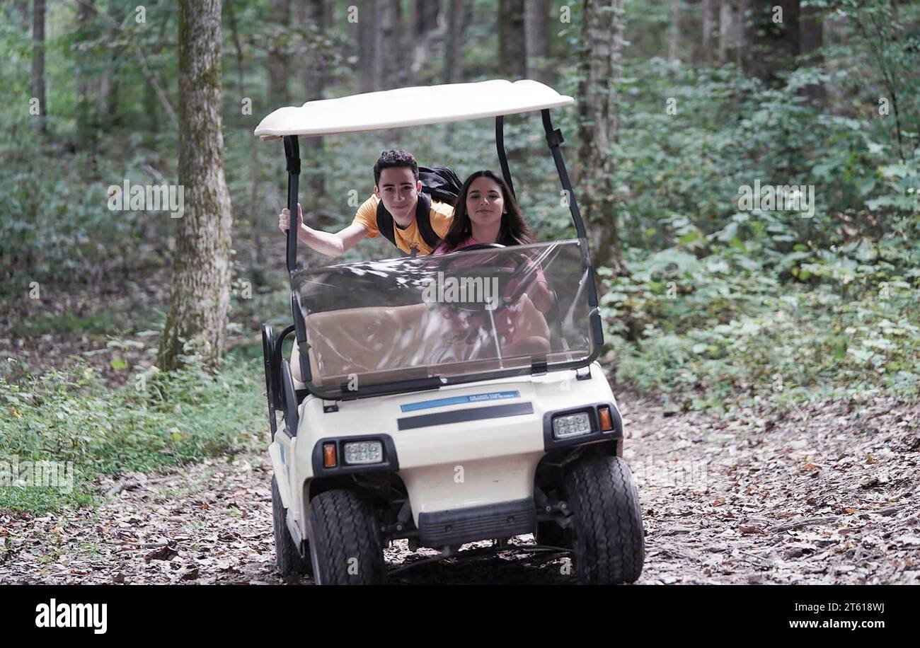 CAMP HIDEOUT, from left: Ethan Drew, Jenna Raine Simmons, 2023 ...