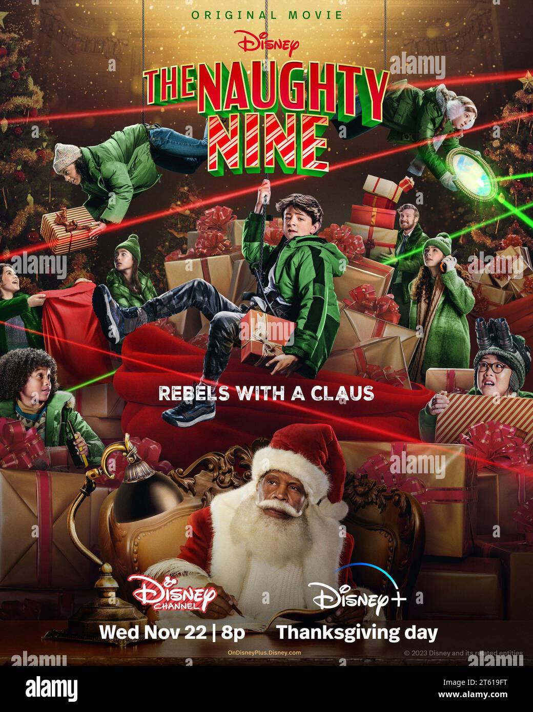 THE NAUGHTY NINE, US poster, top, from left: Camila Rodriguez, Madilyn ...