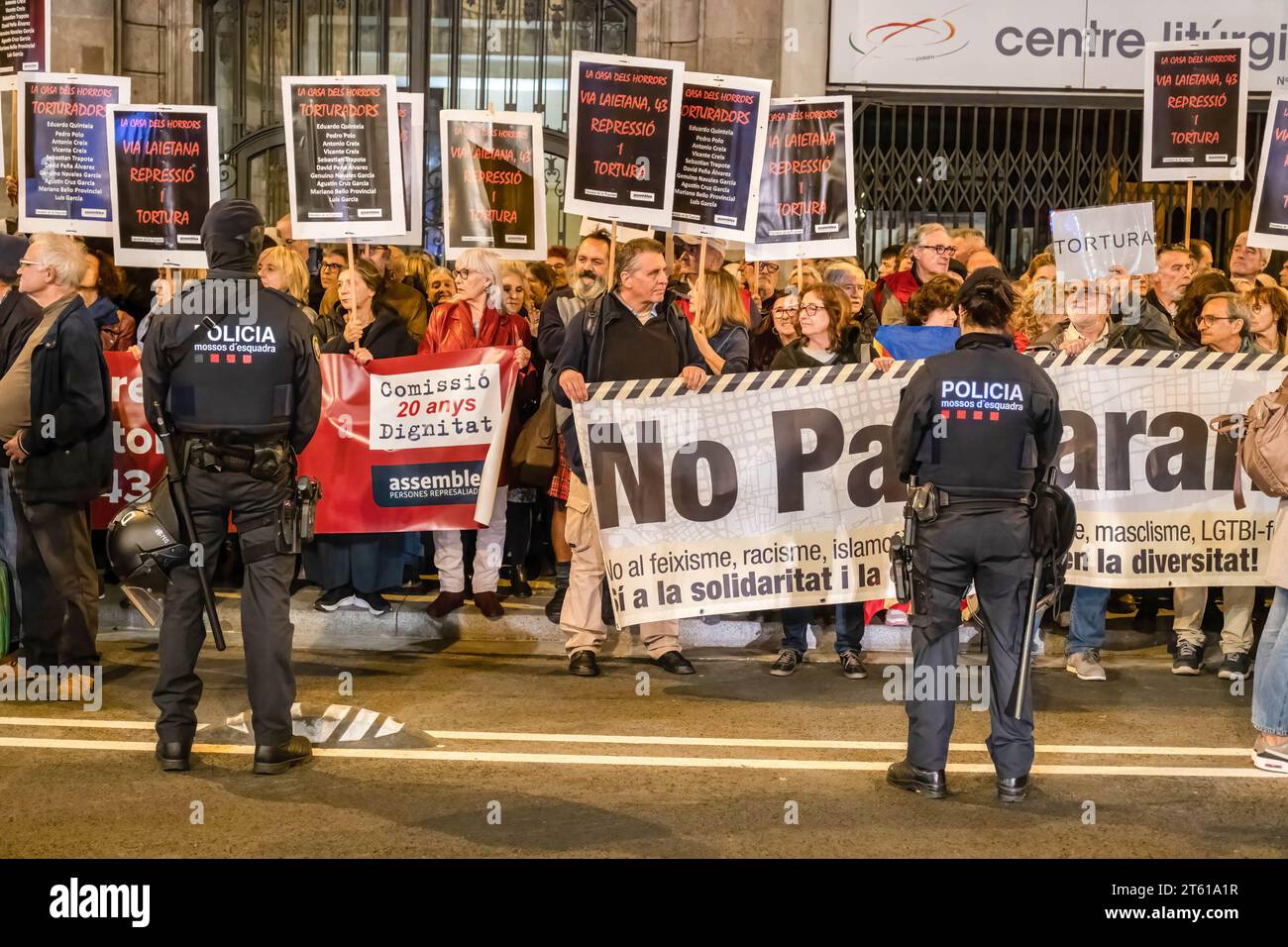 Barcelona, Spain. 07th Nov, 2023. Protesters from the Catalan ...