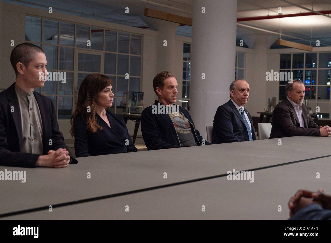 BILLIONS, from left: Asia Kate Dillon, Maggie Siff, Damian Lewis, Paul ...