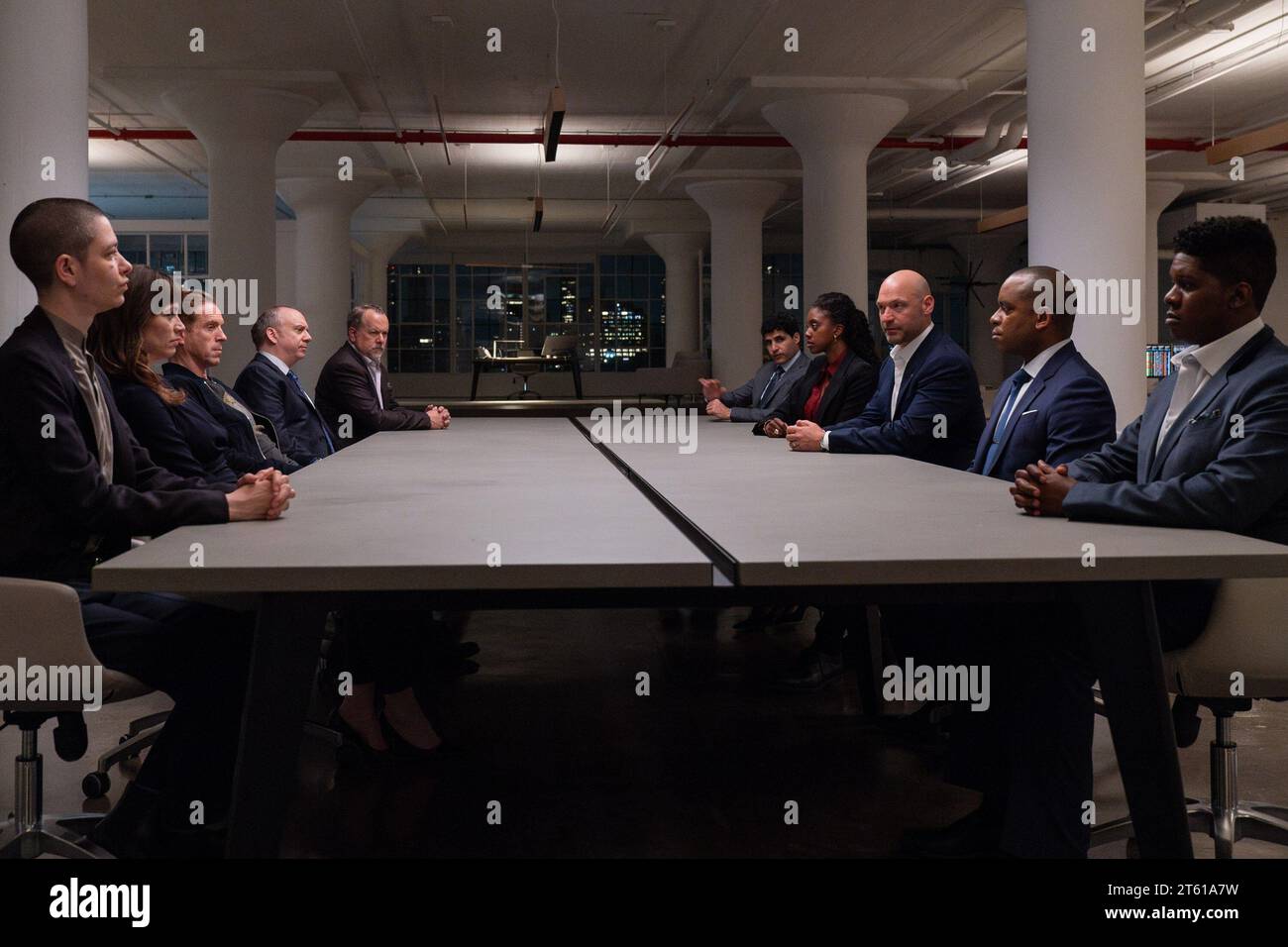 BILLIONS, from left: Asia Kate Dillon, Maggie Siff, Damian Lewis, Paul ...