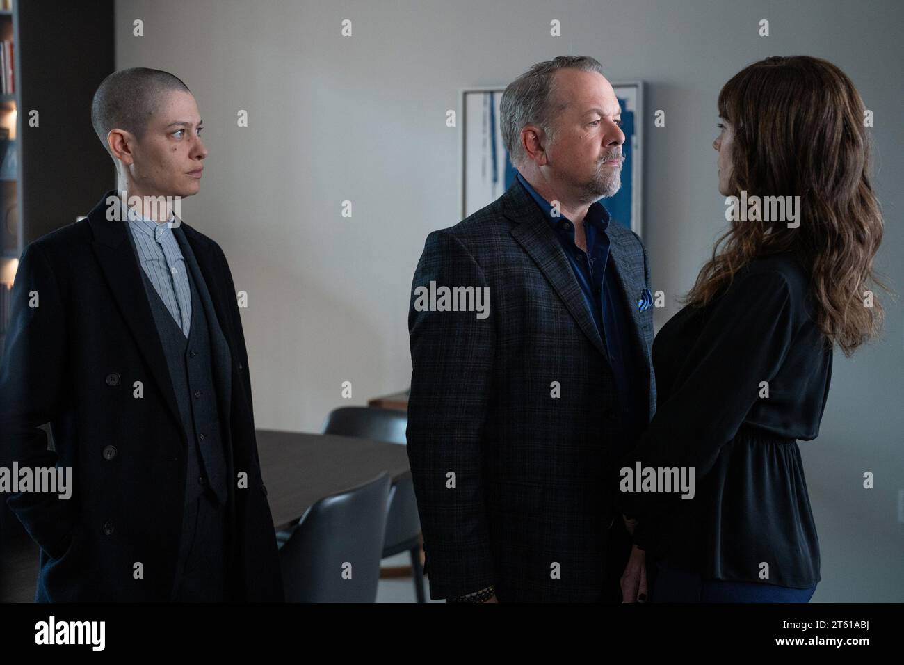 BILLIONS, from left: Asia Kate Dillon, David Costabile, Maggie Siff, Game Theory Optimal ...