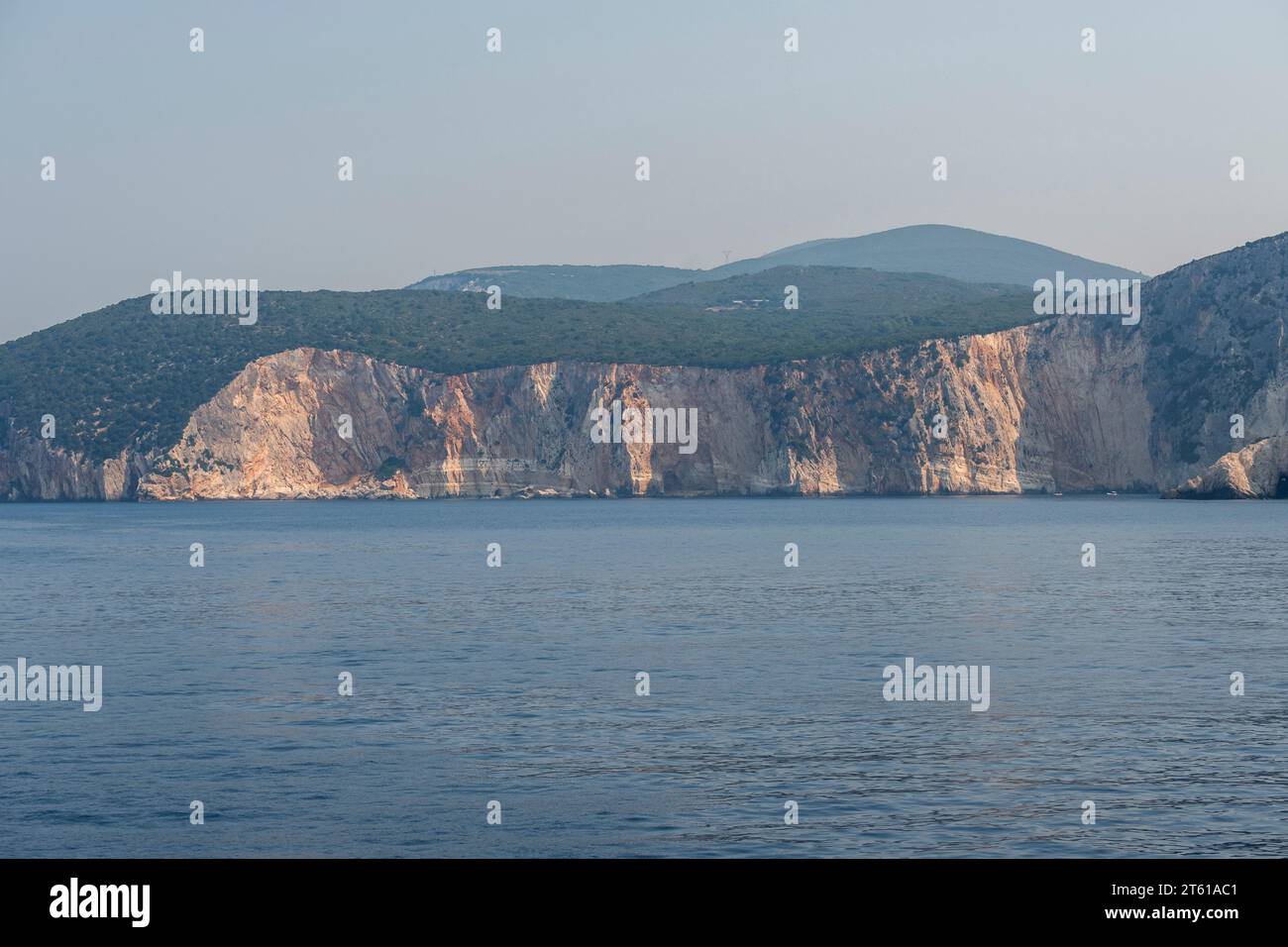 Amazing Panoramic view of coastline of Lefkada, Ionian Islands, Greece ...