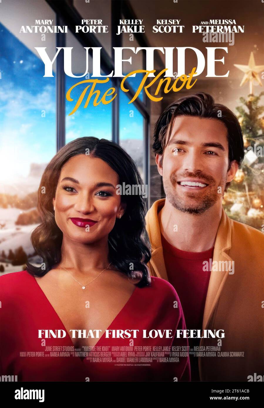 YULETIDE THE KNOT, poster, from left: Mary Antonini, Peter Porte, 2023 ...