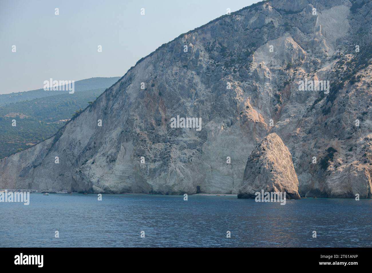 Amazing Panoramic view of coastline of Lefkada, Ionian Islands, Greece ...