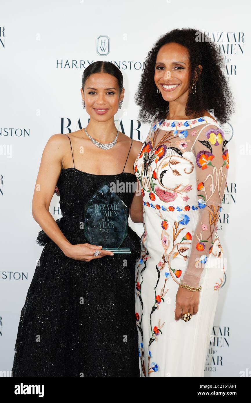 Gugu Mbatha-Raw, presented by Afua Hirsch, who won the Philanthropist ...