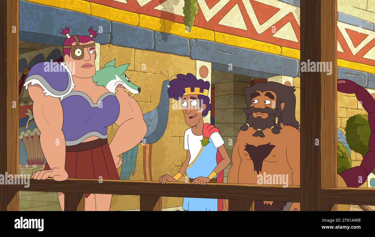 KRAPOPOLIS, from left: Stupendous (voice: Pam Murphy), Tyrannis (voice ...