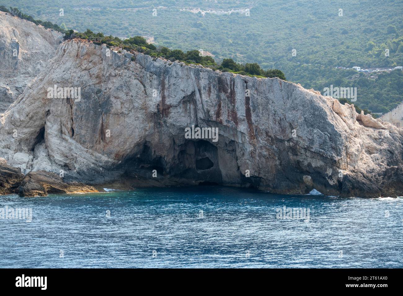 Amazing Panoramic view of coastline of Lefkada, Ionian Islands, Greece ...