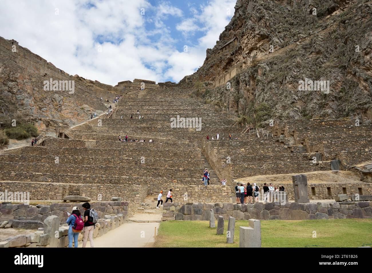The Ollantaytambo Sanctuary, historical Inca site. During the Inca ...