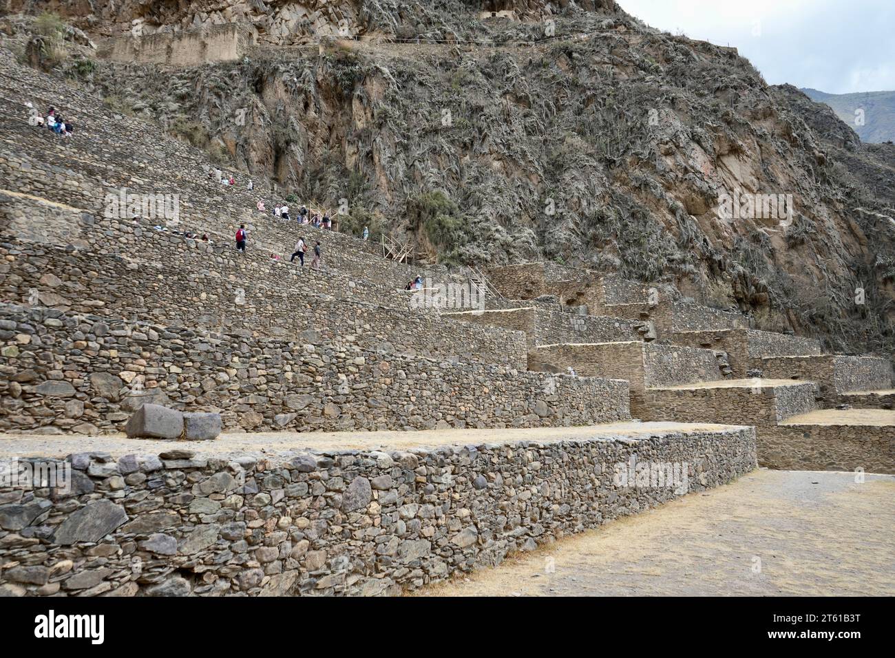 The Ollantaytambo Sanctuary, historical Inca site. During the Inca ...