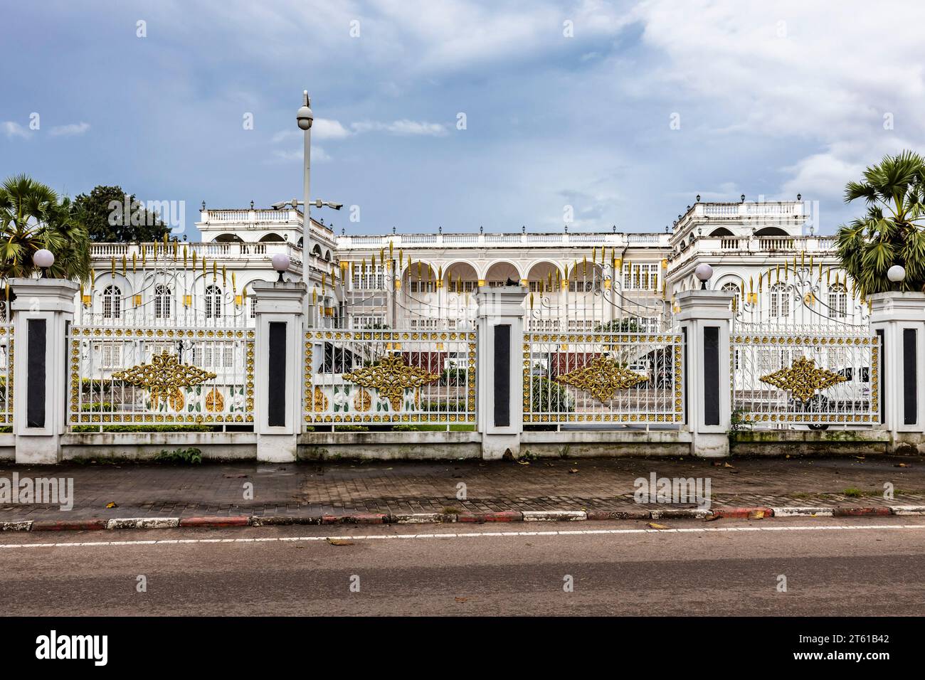 Presidential Palace, city center, Vientiane, Laos, Southeast Asia, Asia ...