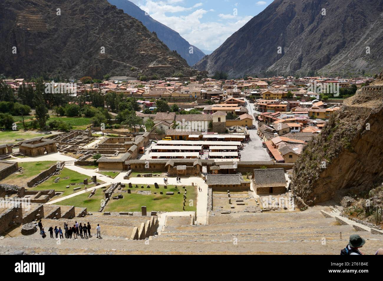 The Ollantaytambo Sanctuary, historical Inca site. During the Inca ...
