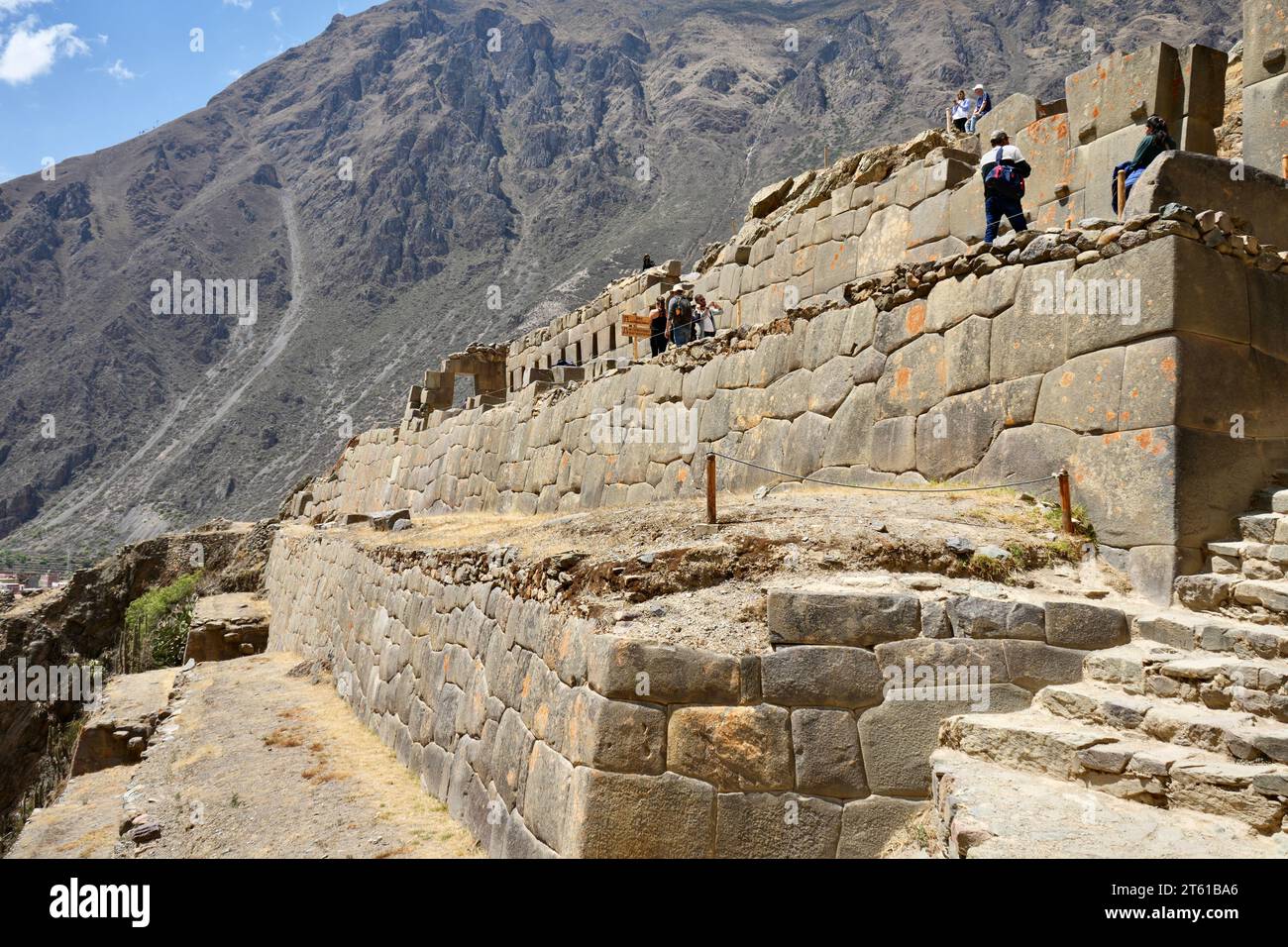 The Ollantaytambo Sanctuary, historical Inca site. During the Inca ...