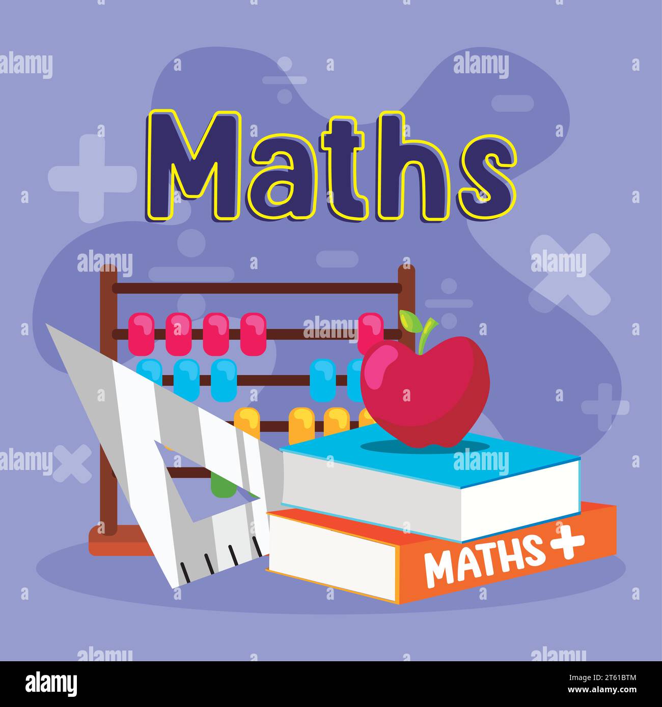 Cartoon math class concept background Vector Stock Vector Image & Art ...