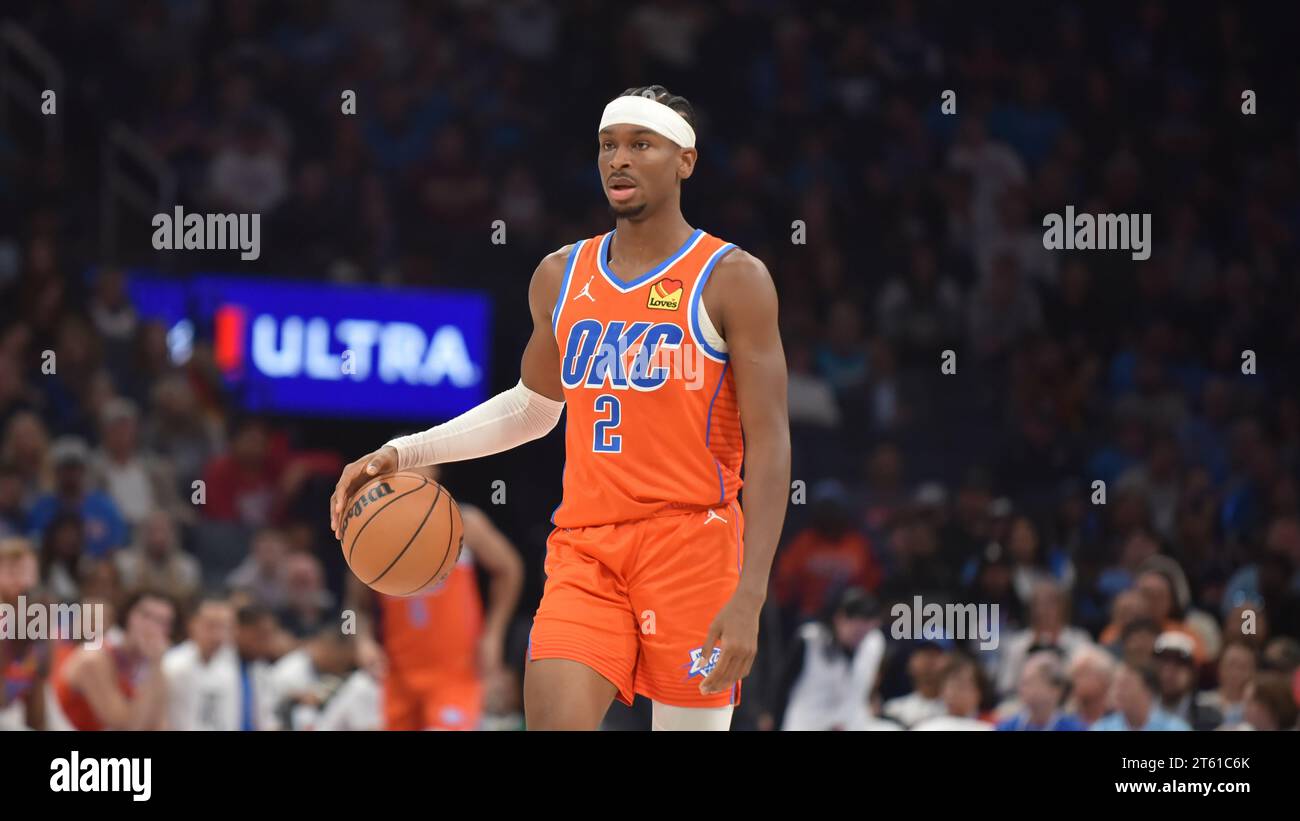 Oklahoma City Thunder guard Shai Gilgeous-Alexander in the second half ...