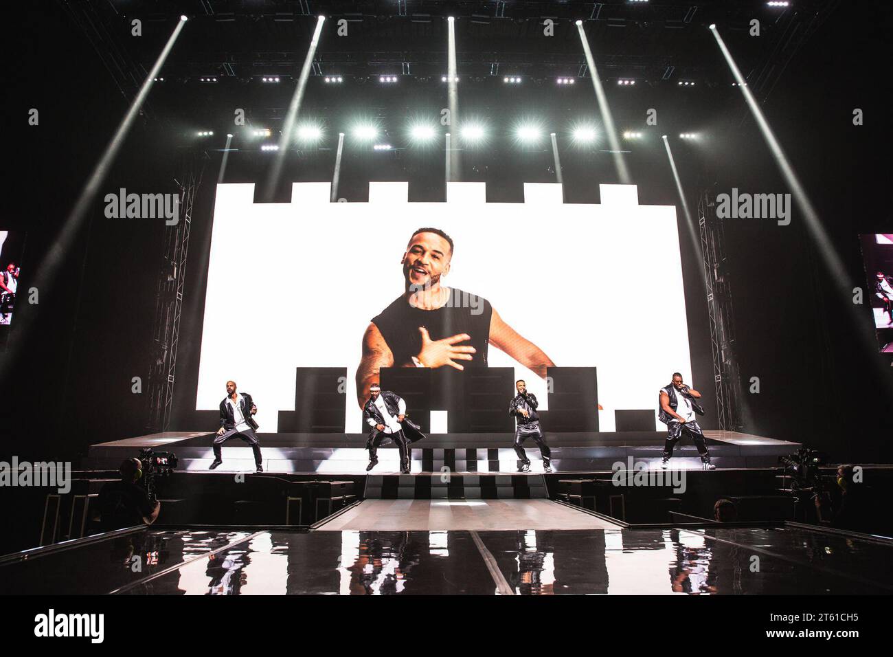 November 7, 2023: Aston Merrygold, OritsÃ© Williams, Marvin Humes, and ...