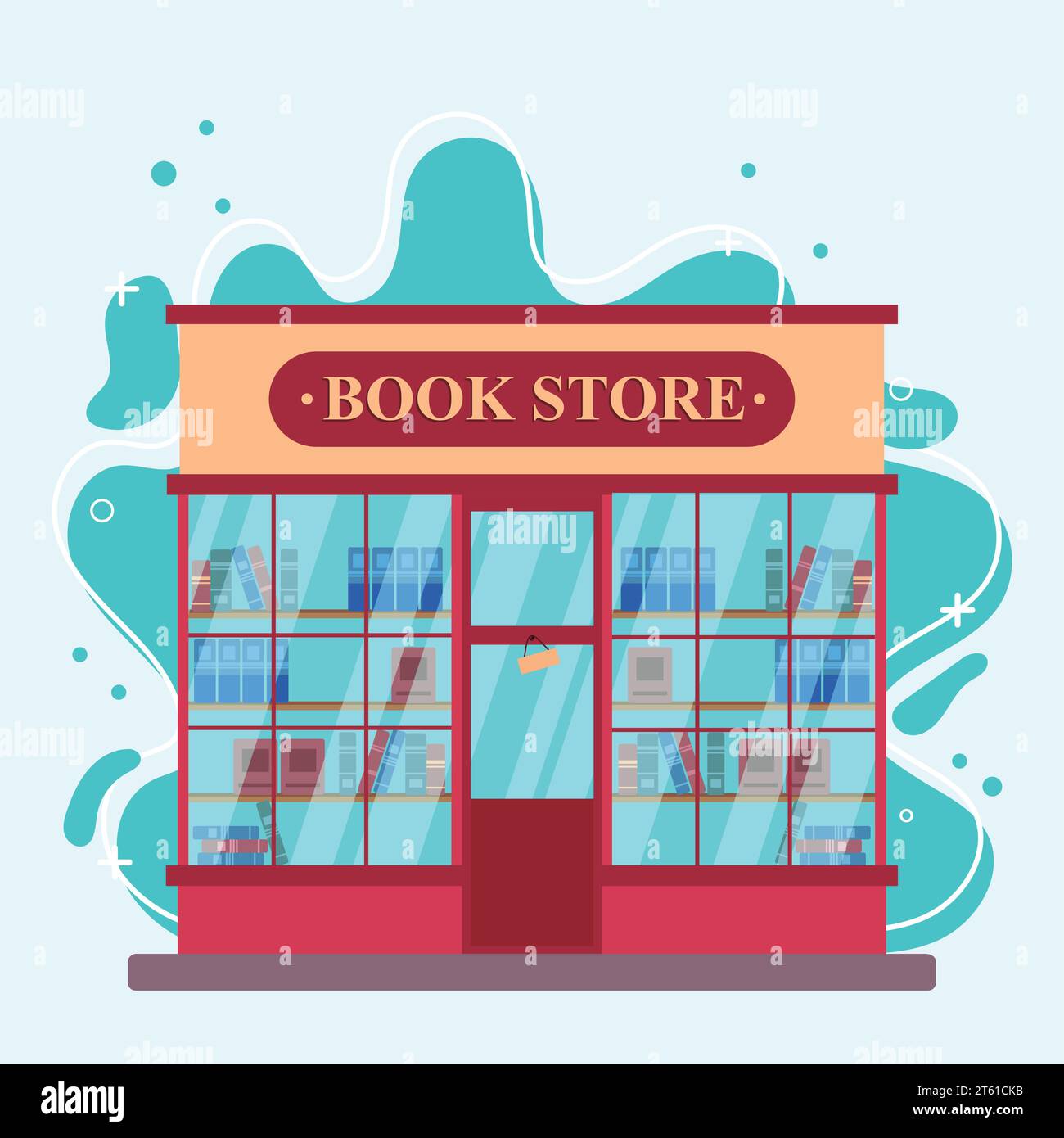 The book warehouse Stock Vector Images - Alamy
