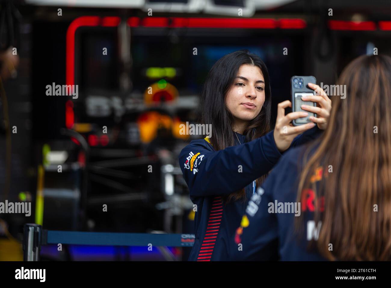 FANS of the ORACLE RED BULL RACING at the garage as part of the 2023 F1 ...