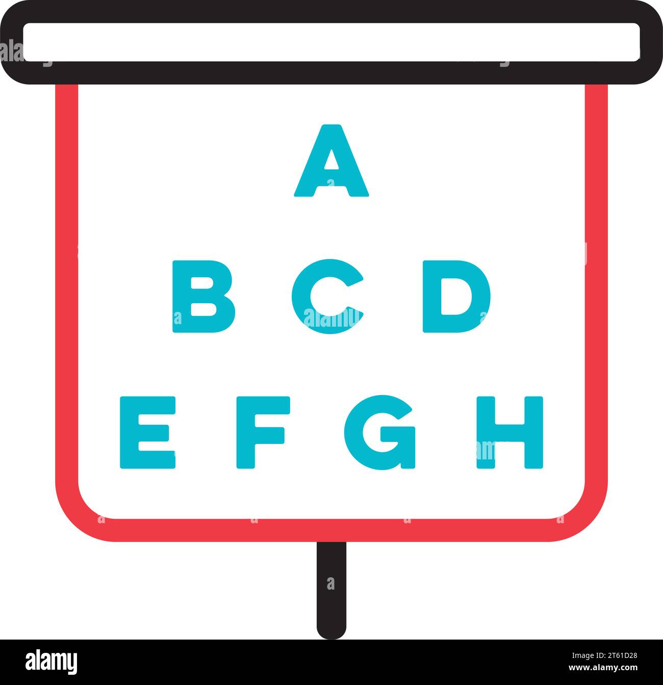 Isolated board with letters Medical icon Vector Stock Vector Image ...