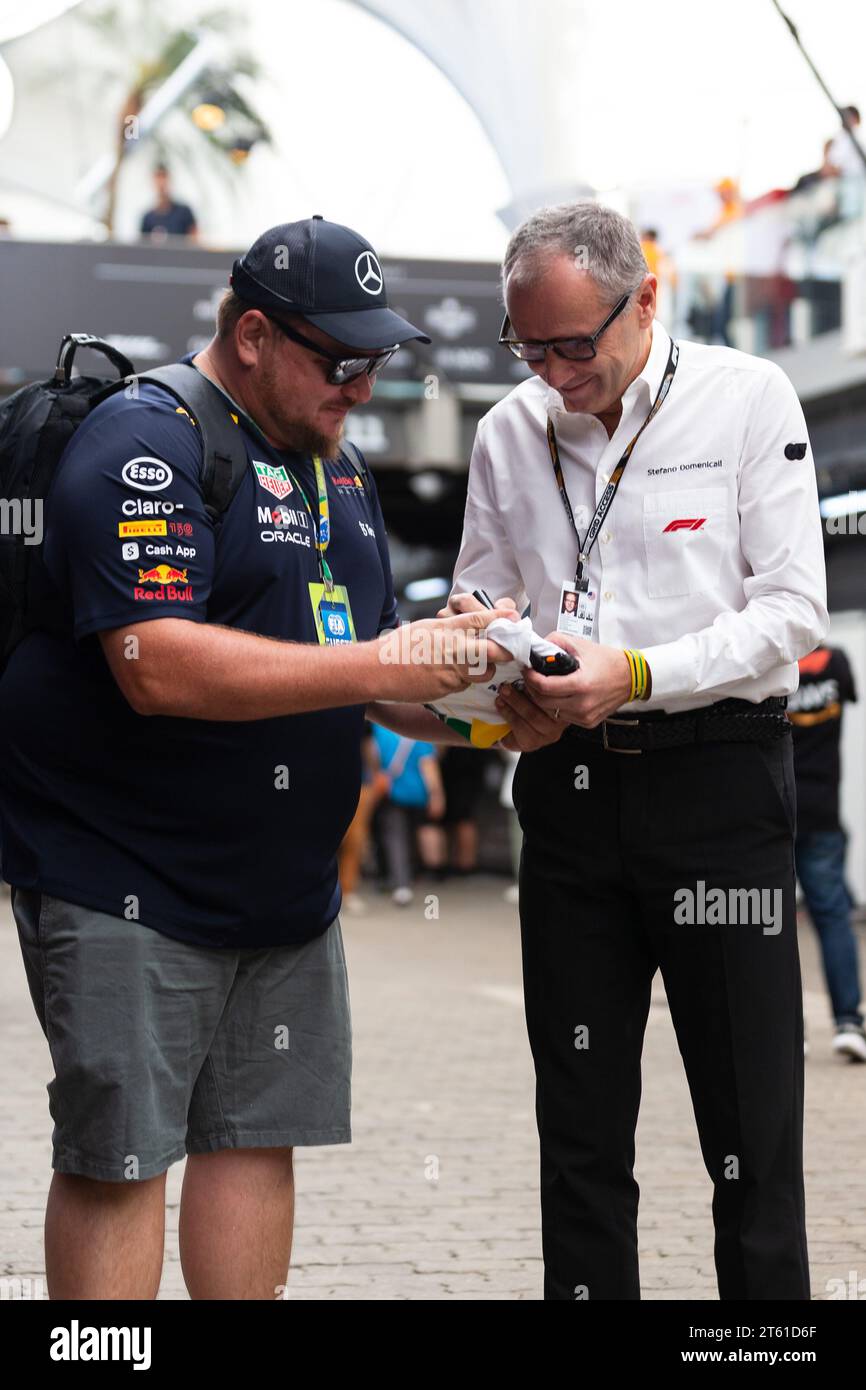 The CEO of Formula One Group, STEFANO DOMENICALI arrives at the paddock ...