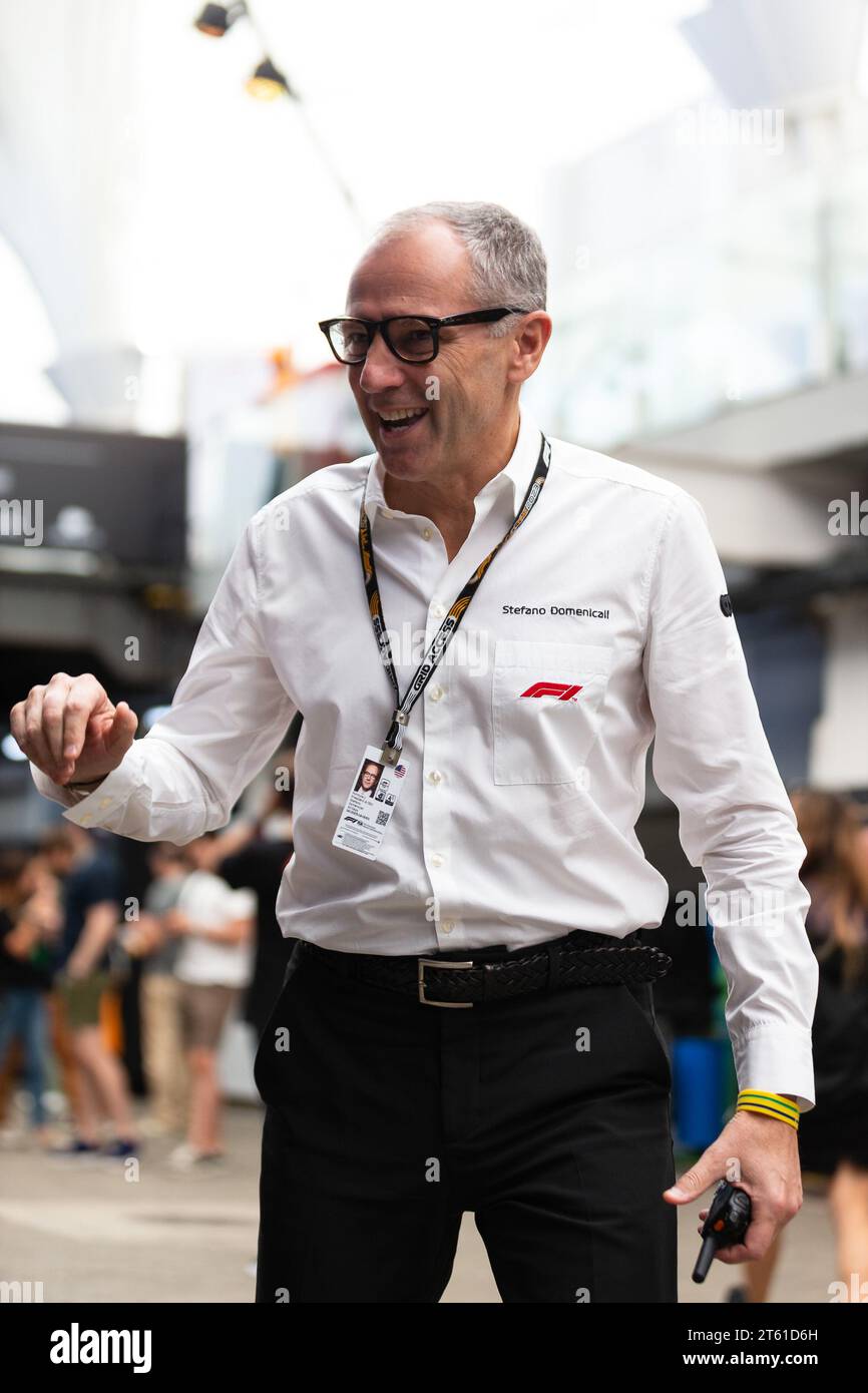 The CEO of Formula One Group, STEFANO DOMENICALI arrives at the paddock ...