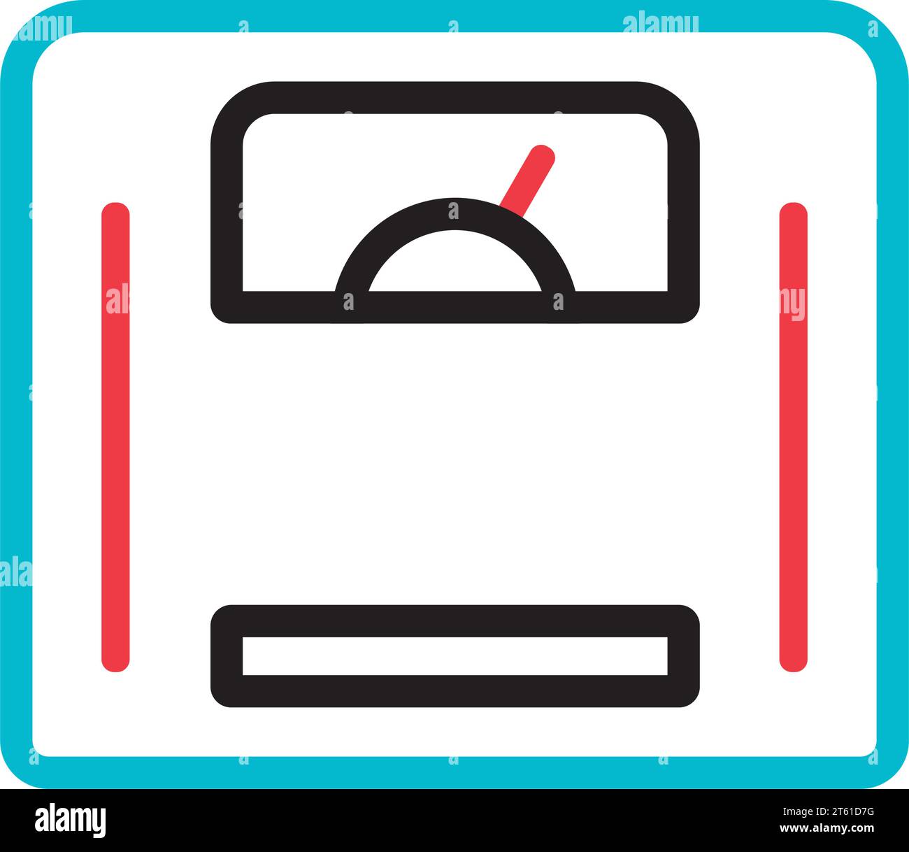 Isolated outline of a weight balance Medical icon Vector Stock Vector ...