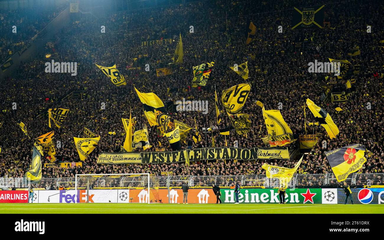 Dortmund, Germany. 07th Nov, 2023. The Yellow Wall with Westfalen ...