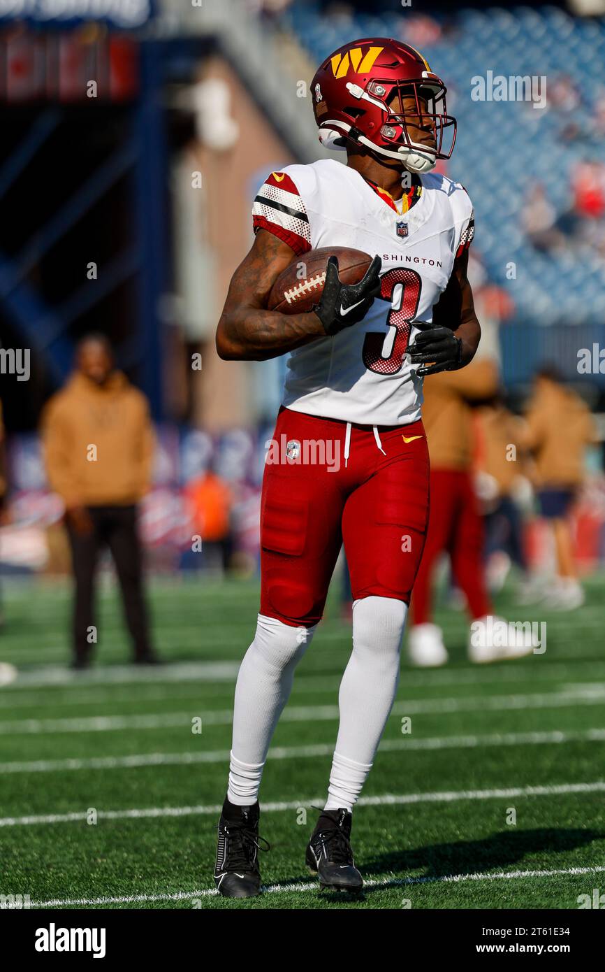 Washington Commanders wide receiver Byron Pringle (3) carries the ball ...