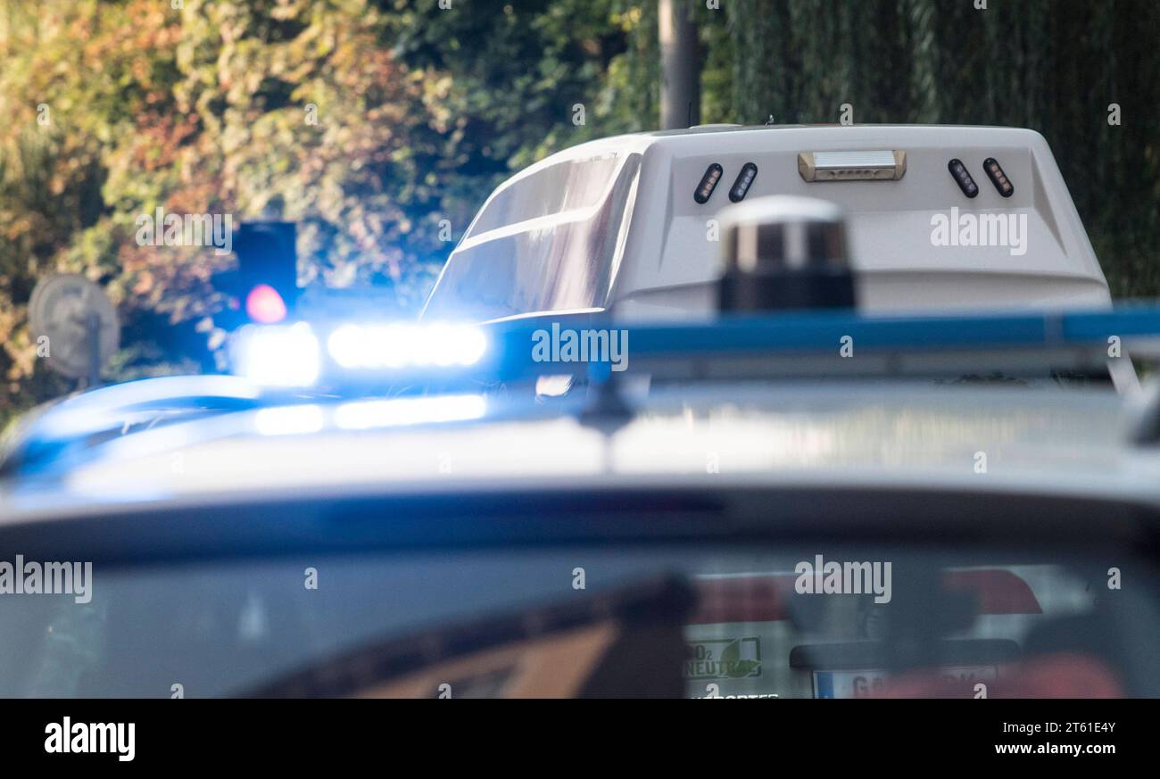 Blue Light Signal On An Ambulance Vehicle During Rescue Operation Blue ...