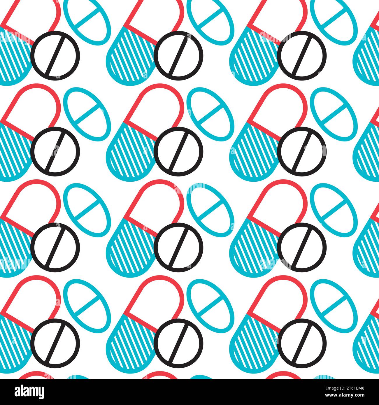 Pill icon sign seamless Stock Vector Images - Alamy