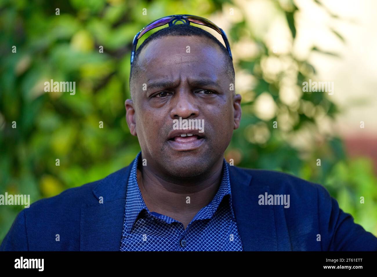 Houston Astros general manager Dana Brown speaks during the Major ...