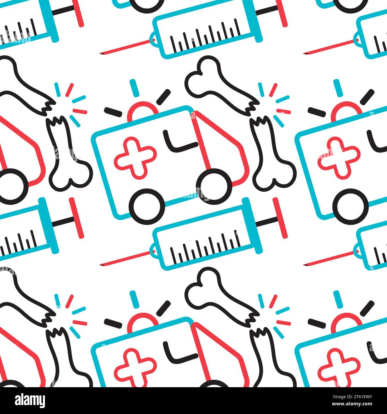 Medical icon Seamless pattern background Vector Stock Vector Image ...