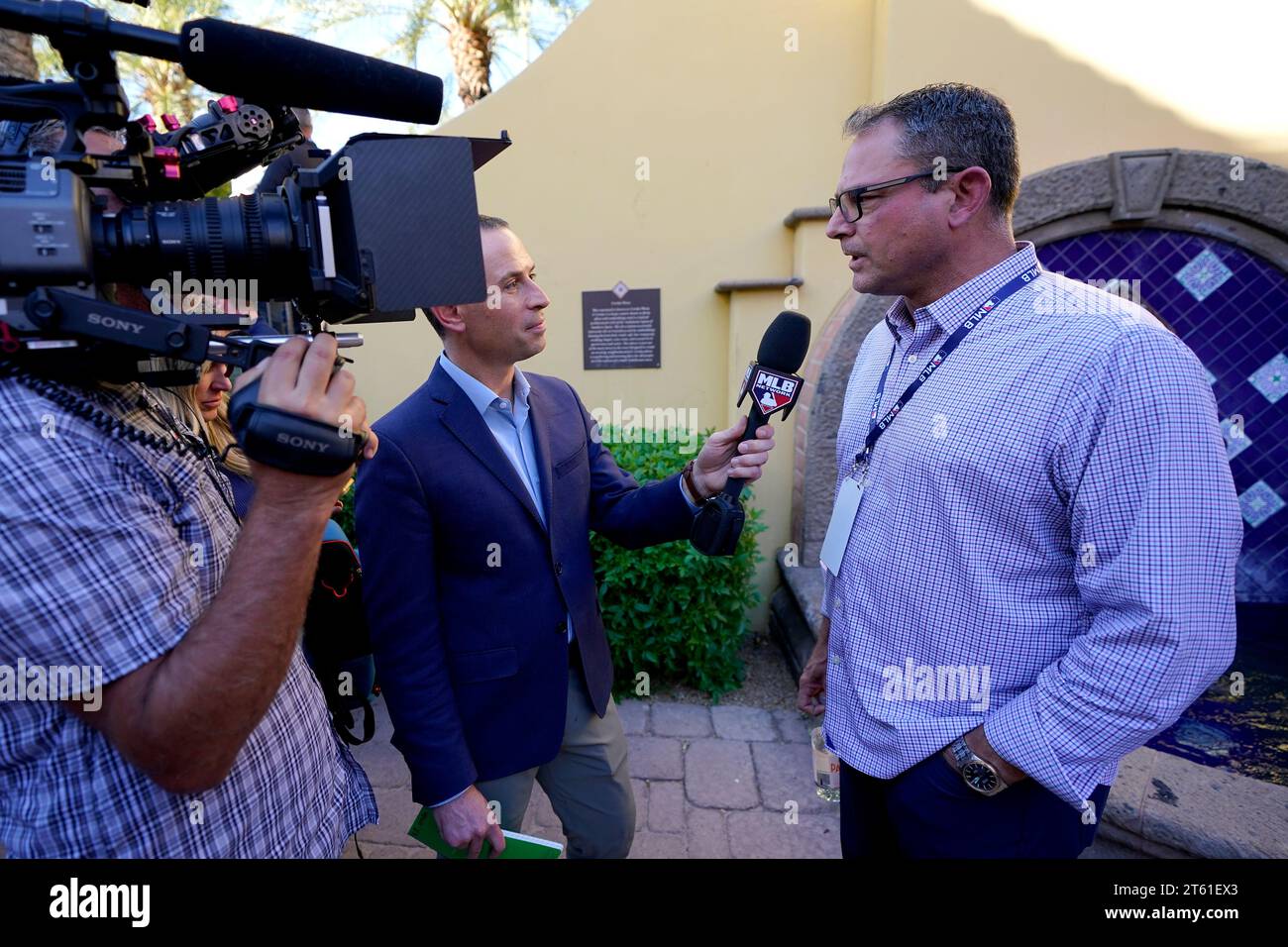 Kansas City Royals general manager J.J. Picollo speaks during the Major ...