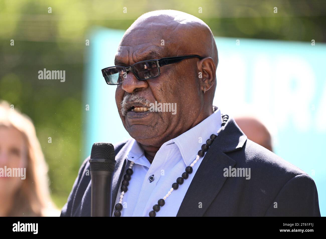 Melbourne, Australia. 08th Nov, 2023. Paul Kabai speaks at the Federal ...