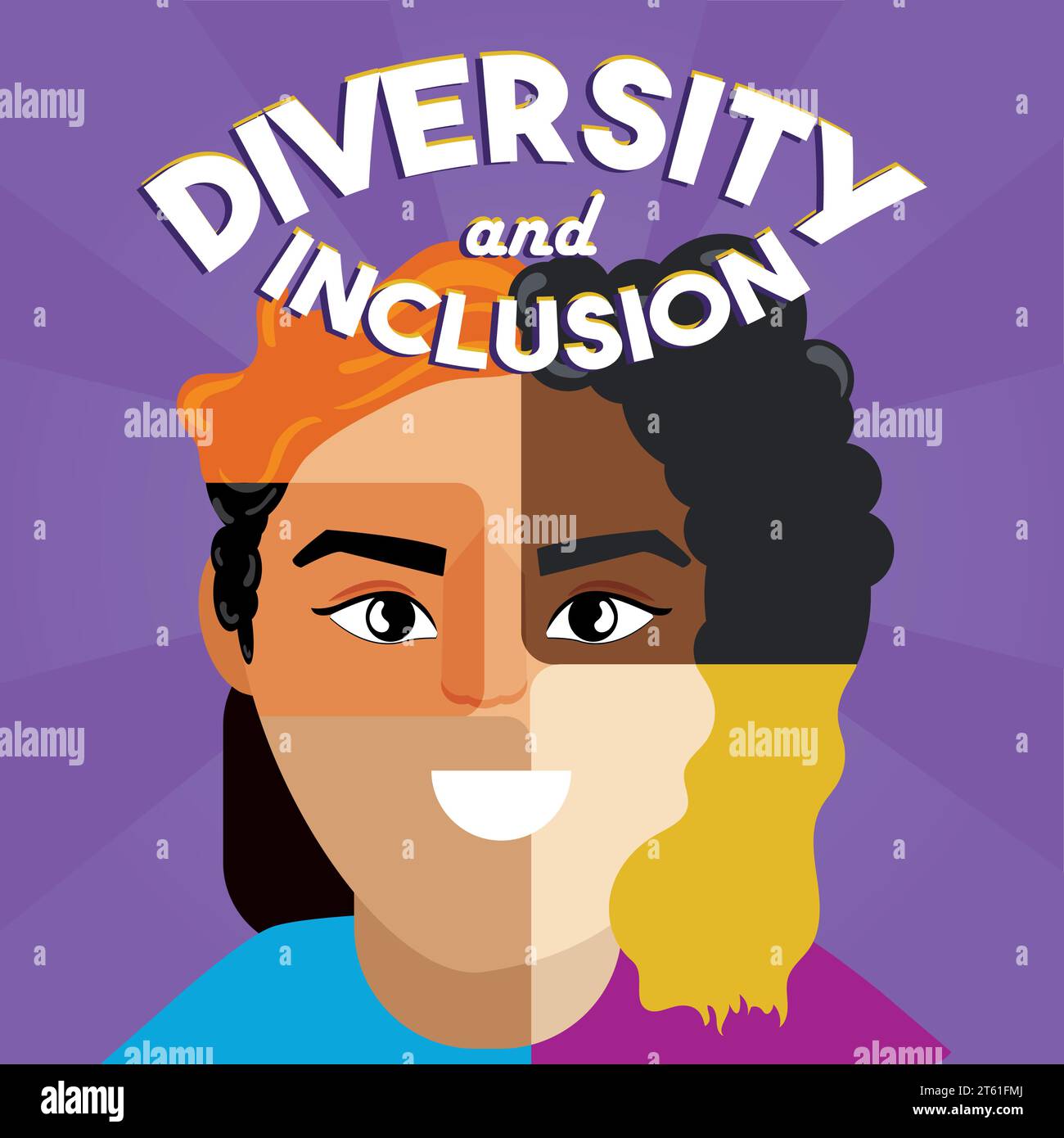 Diversity and inclusion background Vector Stock Vector Image & Art - Alamy