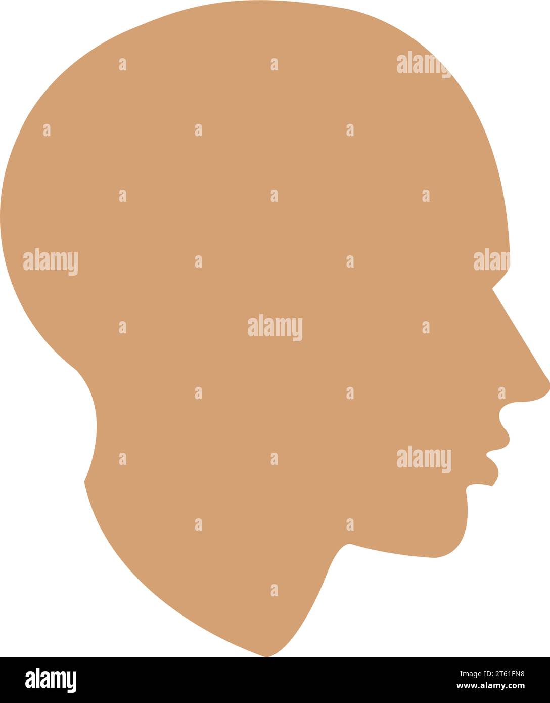 Isolated silhouette of a head Vector Stock Vector Image & Art - Alamy