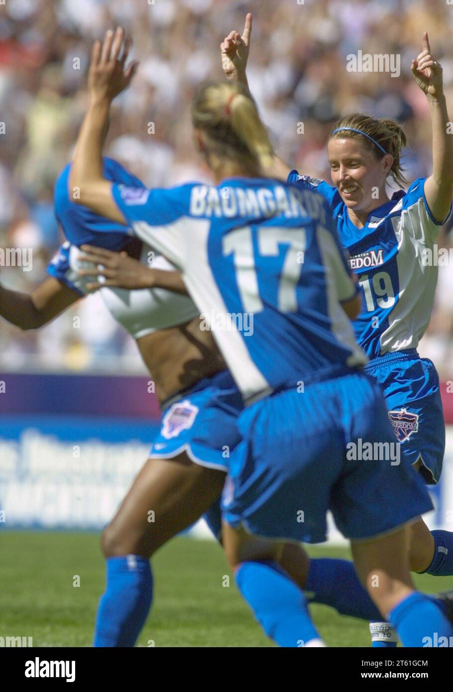 Inaugural WUSA game between the Washington Freedom and the Bay Area ...